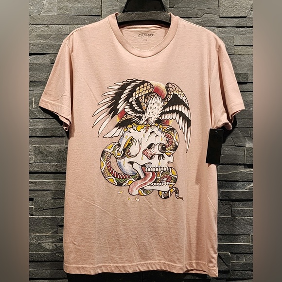 Ed Hardy | Shirts | Ed Hardy Cotton Blend Crew Neck Short Sleeve ...